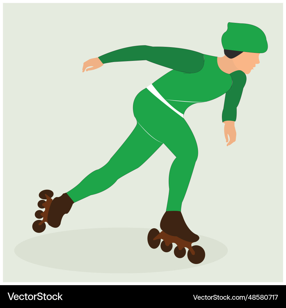 Image of skating boy Royalty Free Vector Image