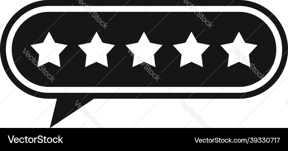 Message review icon simple online product Vector Image