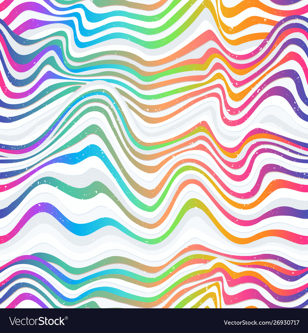Rainbow color wave seamless pattern Royalty Free Vector Rainbow color wave seamless pattern Royalty Free Vector