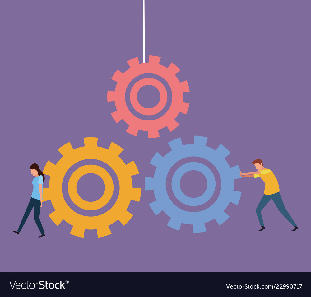 Teamwork creative design Royalty Free Vector Image