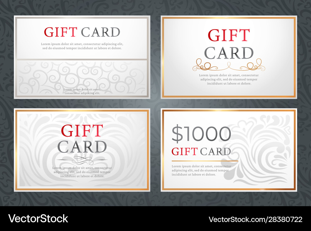 500 dollars gift card certificate on presents Vector Image