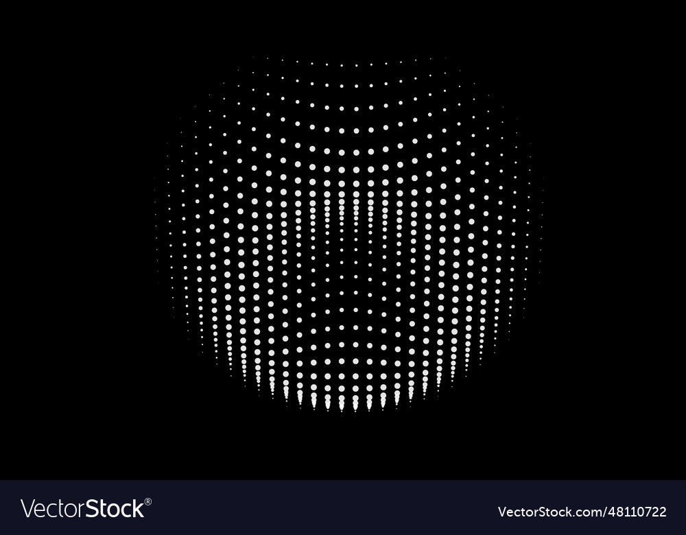 Abstract waveform net pulsating hole dots nodes Vector Image