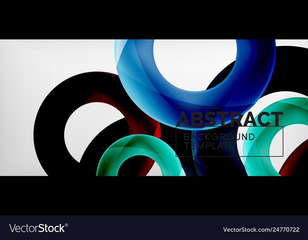 Circles Abstract Background Royalty Free Vector Image