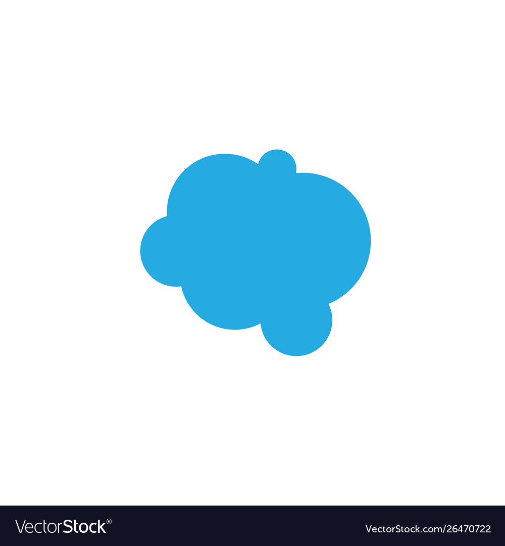 Cloud template Royalty Free Vector Image - VectorStock