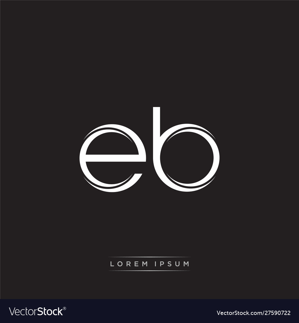 Initial letter split lowercase logo modern Vector Image