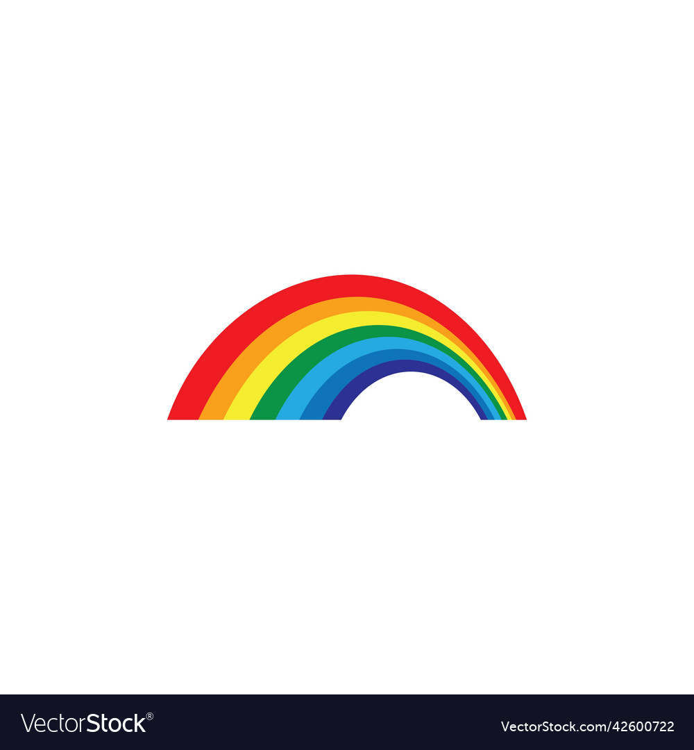 Rainbow logo Royalty Free Vector Image - VectorStock