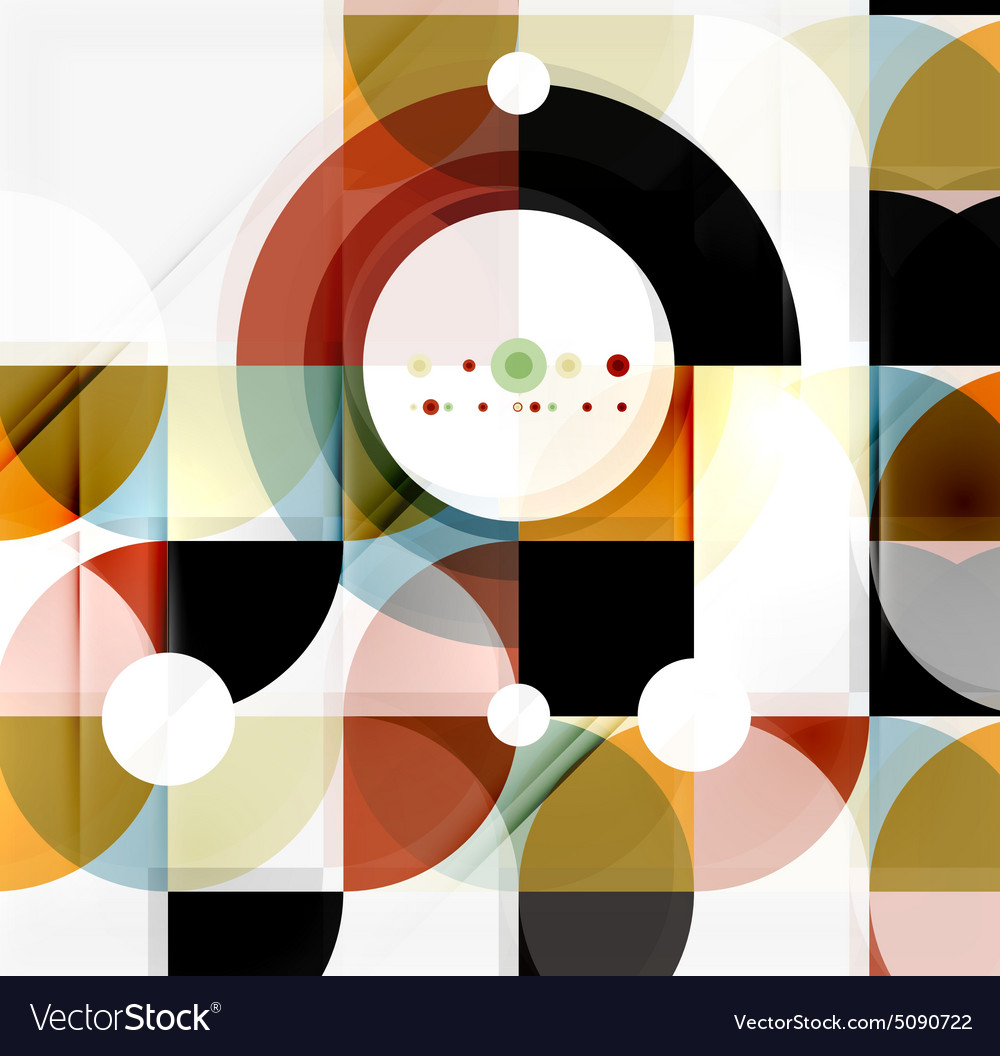 Semicircle triangle pattern Royalty Free Vector Image