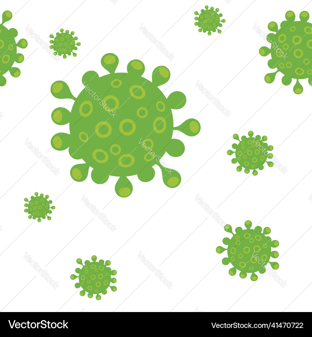 Virus and microbe infection abstract symbols Vector Image