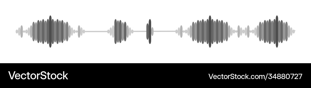 Black-and-white voice wiretapping isolated Vector Image