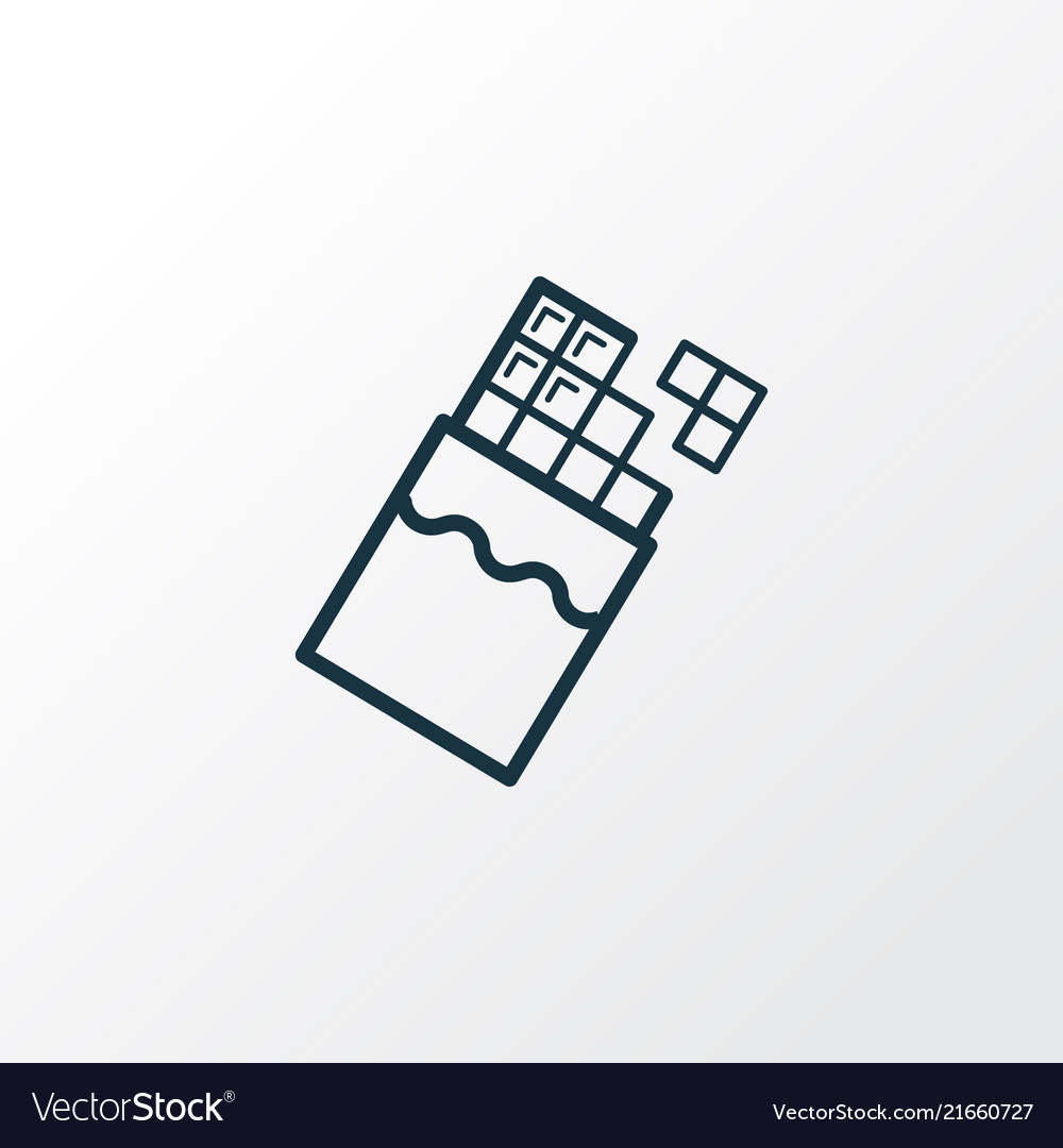 Chocolate icon line symbol premium quality Vector Image Chocolate icon line symbol premium quality Vector Image