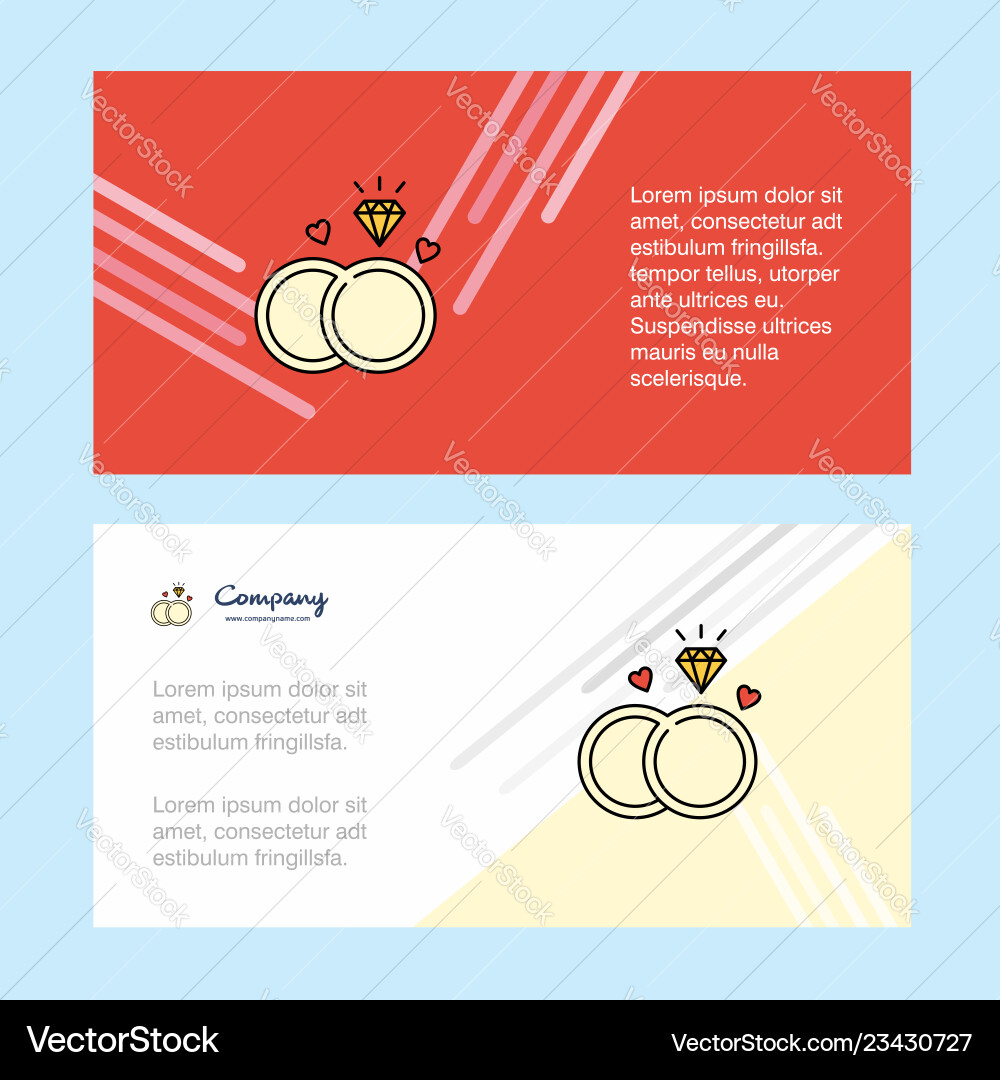 Diamond ring abstract corporate business banner Vector Image