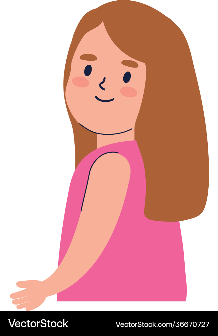 Little girl daughter Royalty Free Vector Image
