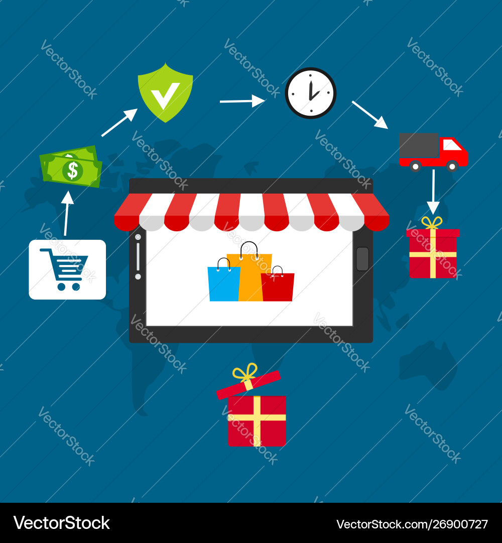 Modern flat design people and business concept Vector Image