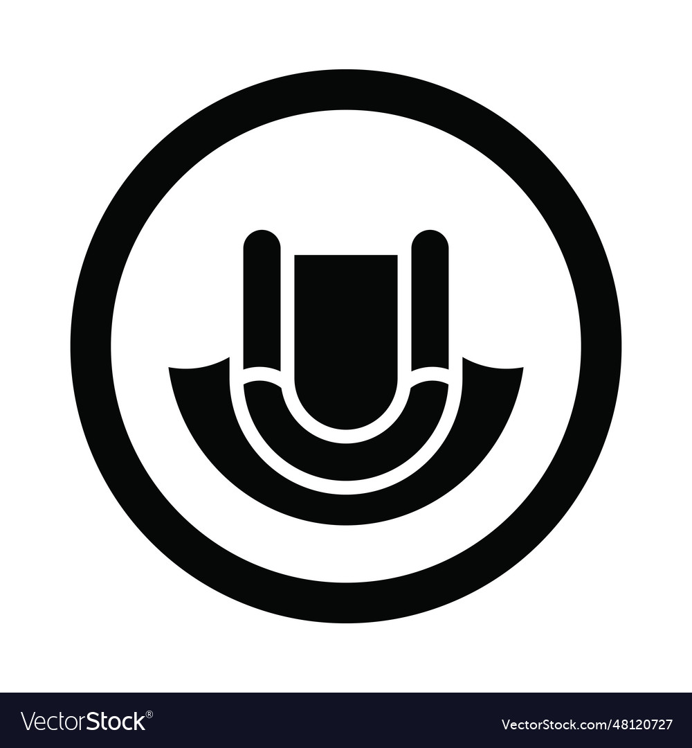 Sign glyph icon for personal and commercial use Vector Image