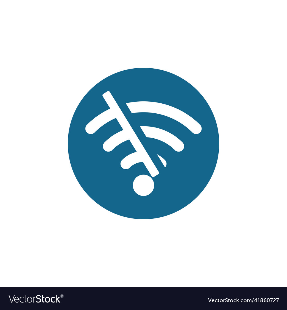 Wireless logo template Royalty Free Vector Image