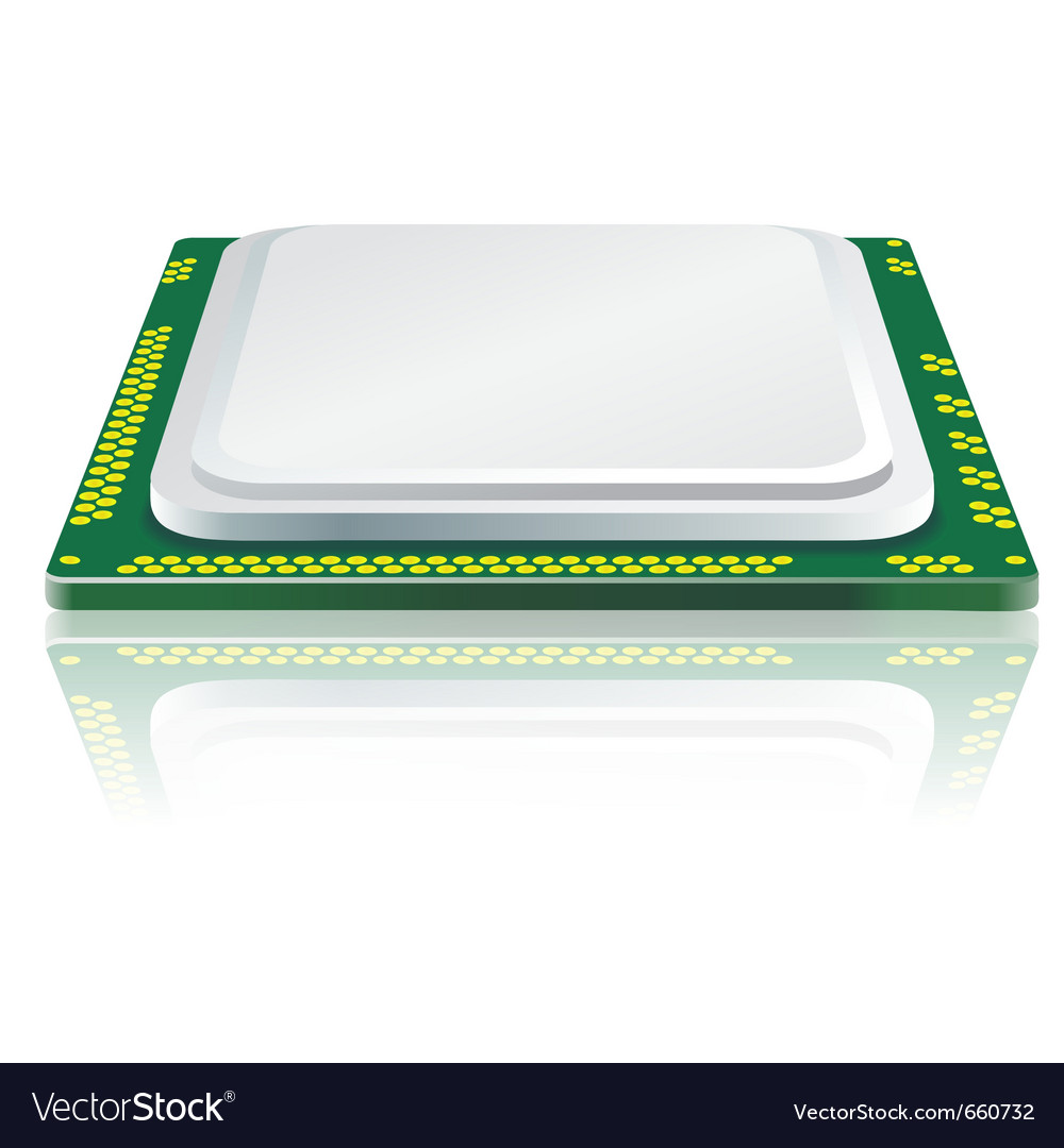 Computer processor Royalty Free Vector Image - VectorStock