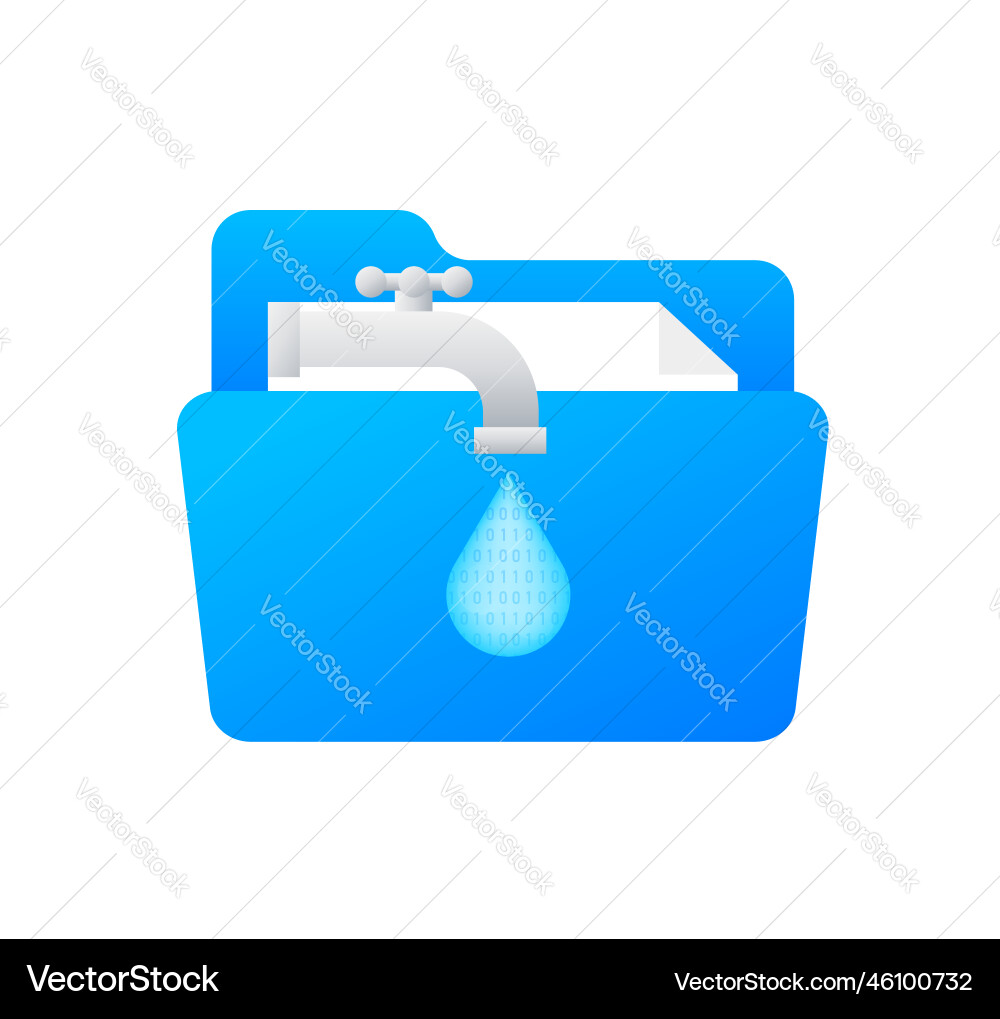 Data leaks cloud hacking hack problem Royalty Free Vector