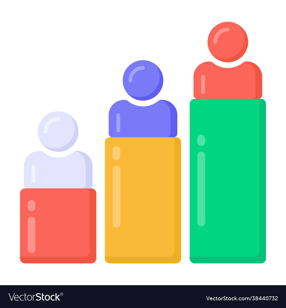 Persons ranking Royalty Free Vector Image - VectorStock