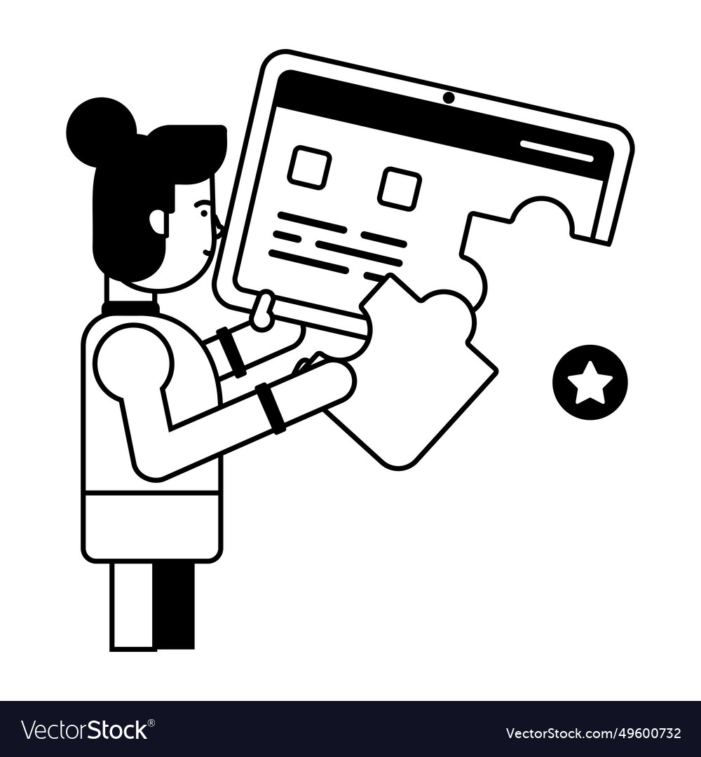 Programming solution Royalty Free Vector Image