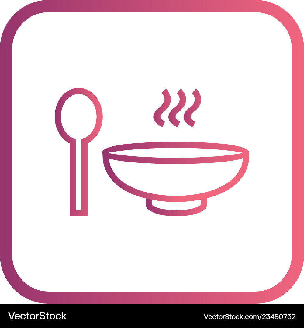 Soup icon Royalty Free Vector Image - VectorStock