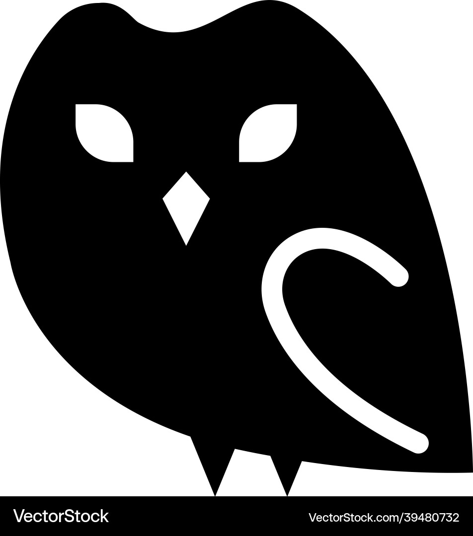 Wise bird Royalty Free Vector Image - VectorStock