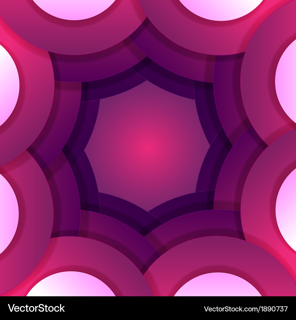 Abstract purple paper round shapes background Vector Image