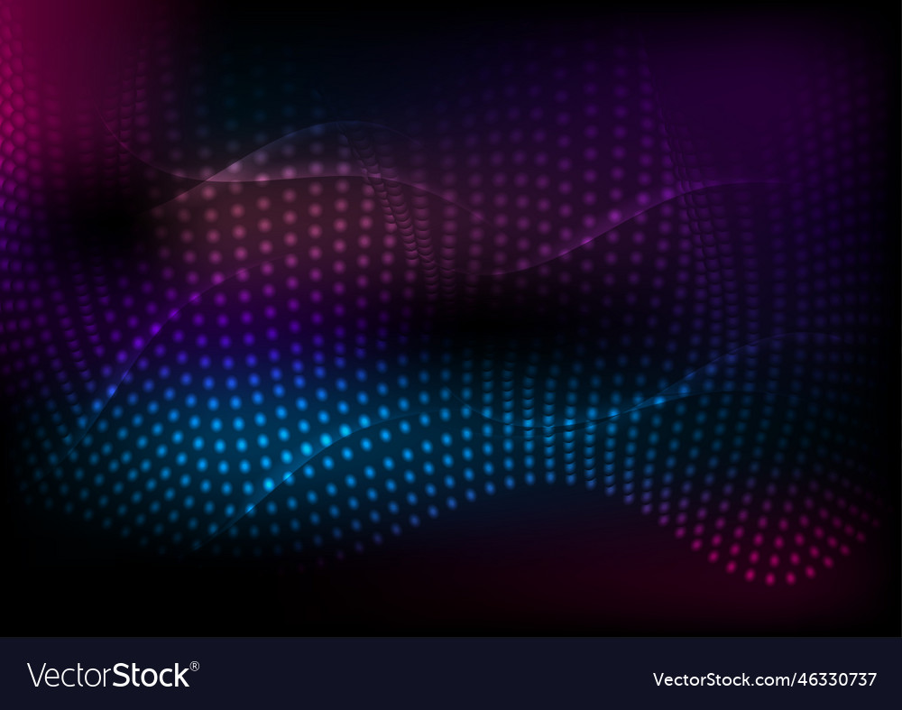 Dark abstract futuristic hi-tech wavy background Vector Image Dark abstract futuristic hi-tech wavy background Vector Image
