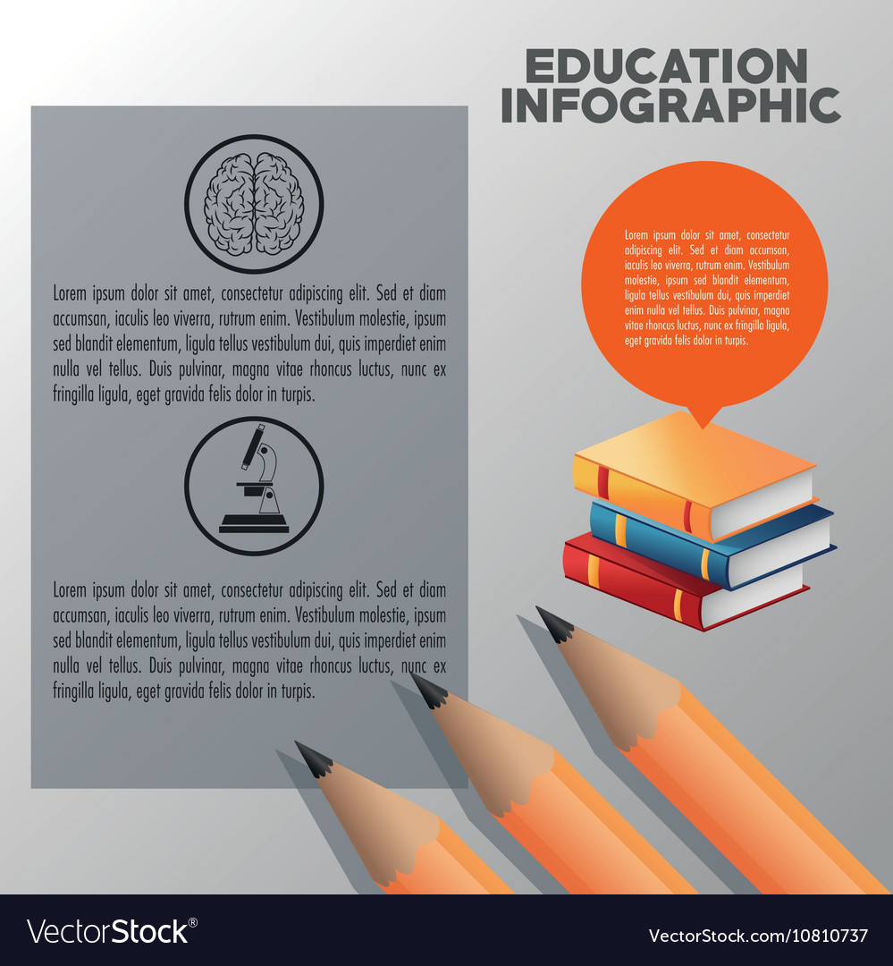 Education and learning infographic design Vector Image