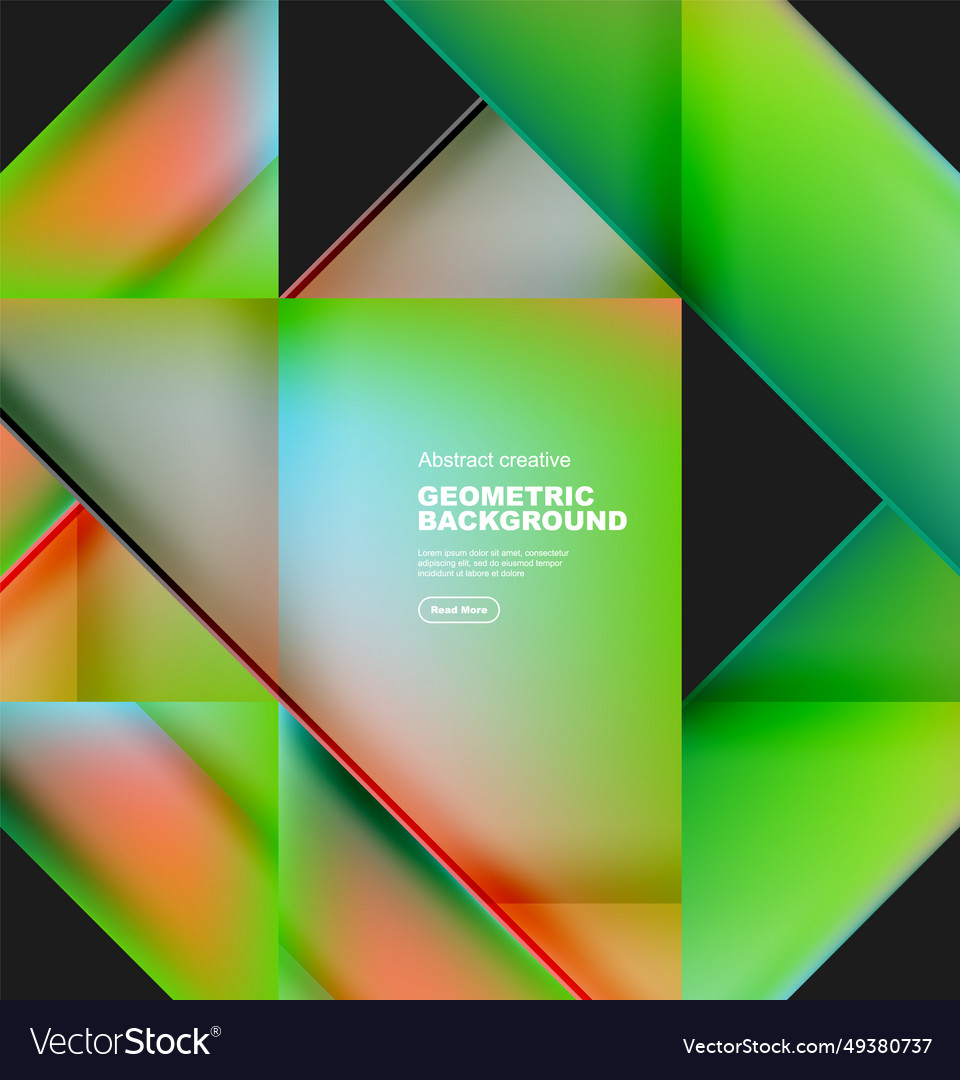 Gradient triangles abstract background Royalty Free Vector