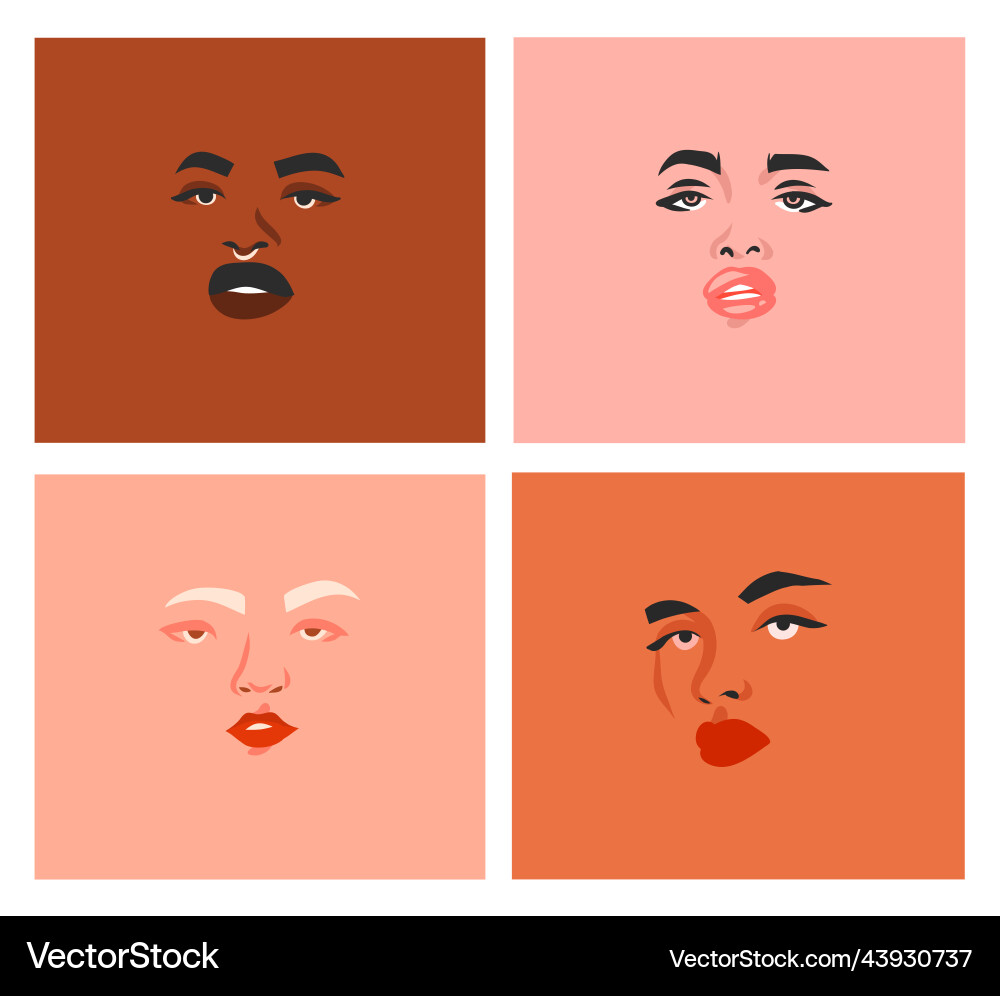 Hand drawn abstract clipart modern graphic Vector Image