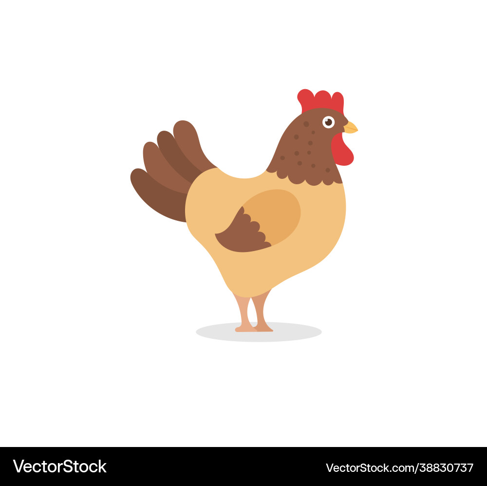 Set cute cartoon characters farm animals Vector Image