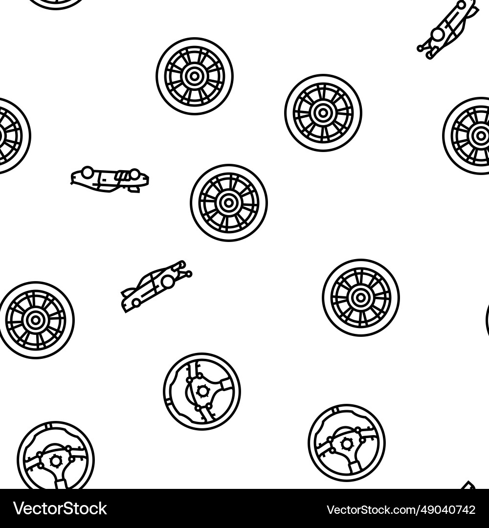 Car race vehicle speed auto seamless Royalty Free Vector