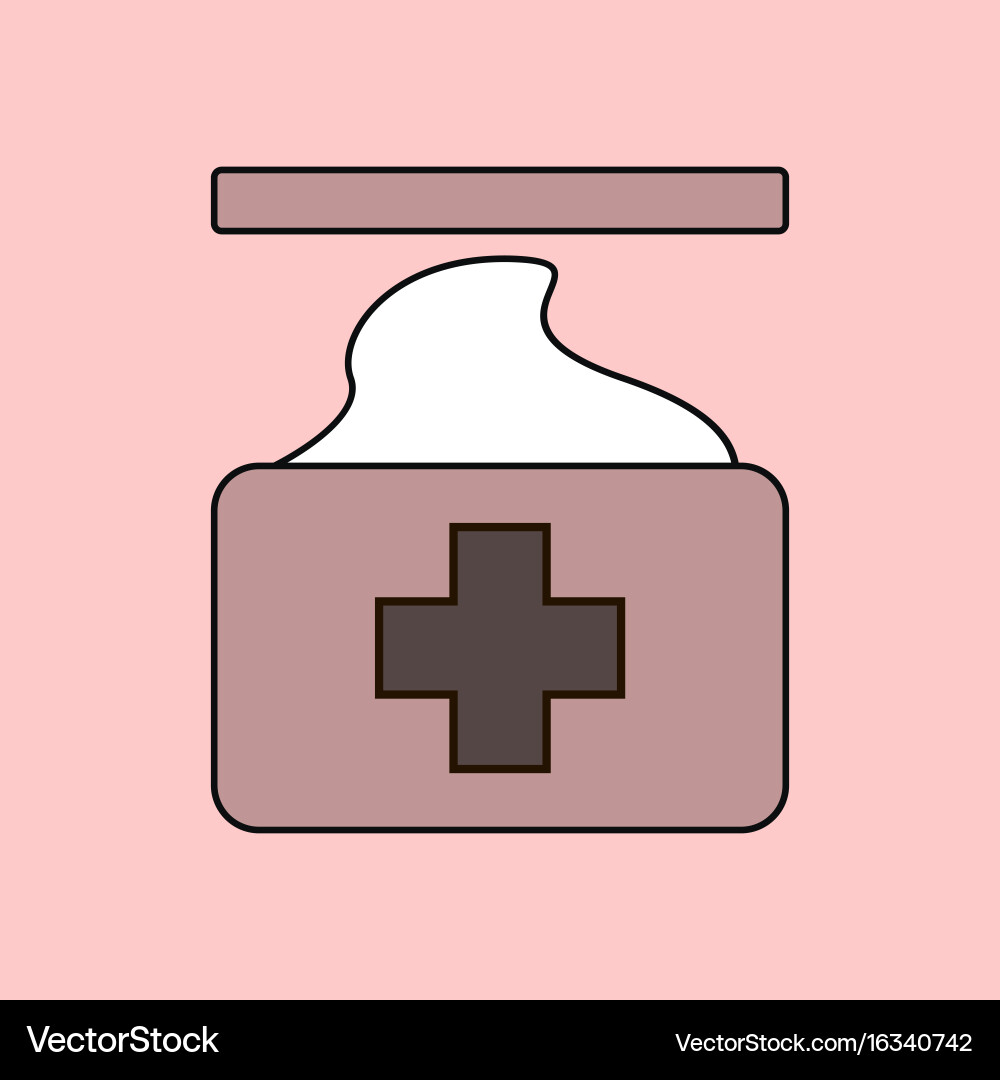 Flat icon design collection medical napkins Vector Image