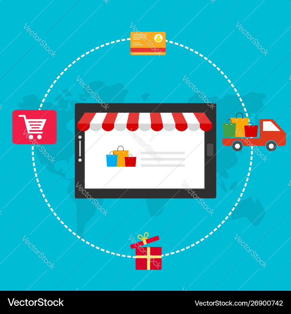Modern flat design people and business concept Vector Image