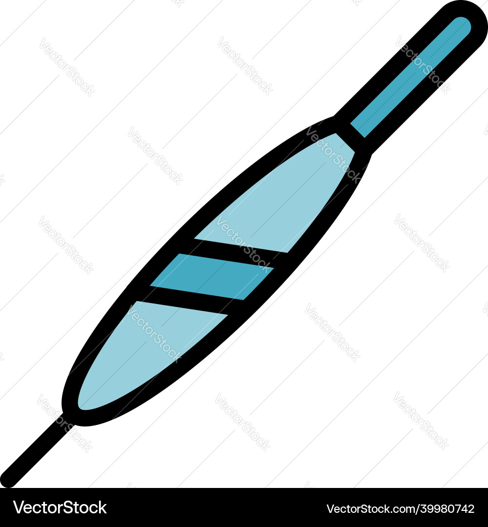 Plastic fishing float icon color outline Vector Image