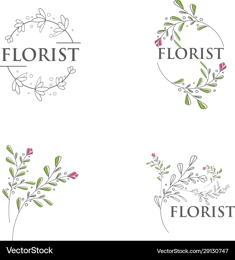 Beauty florist icon design Royalty Free Vector Image