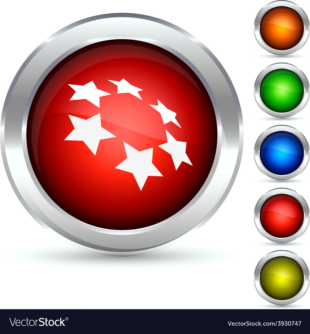 Constellation button Royalty Free Vector Image