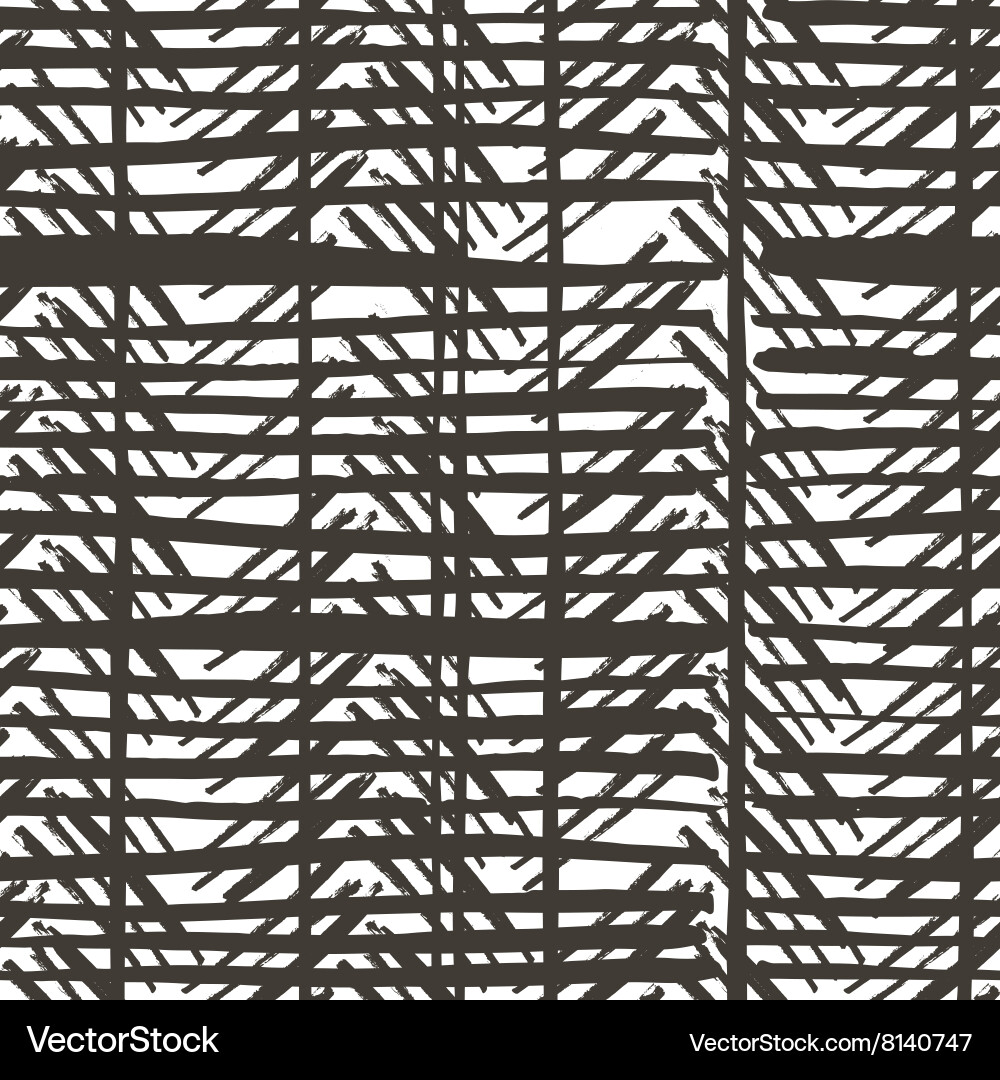 Hand drawn stripes pattern seamless design Vector Image
