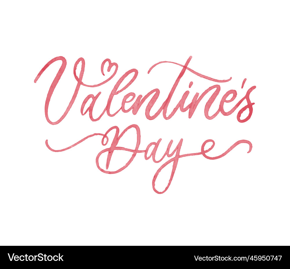 Happy valentines day typography poster with Vector Image