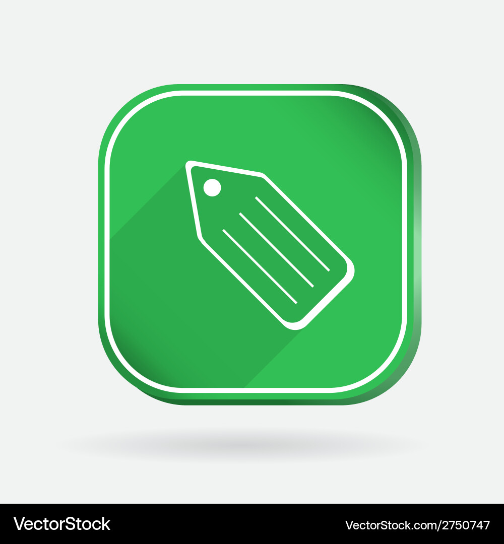 Label color square icon Royalty Free Vector Image