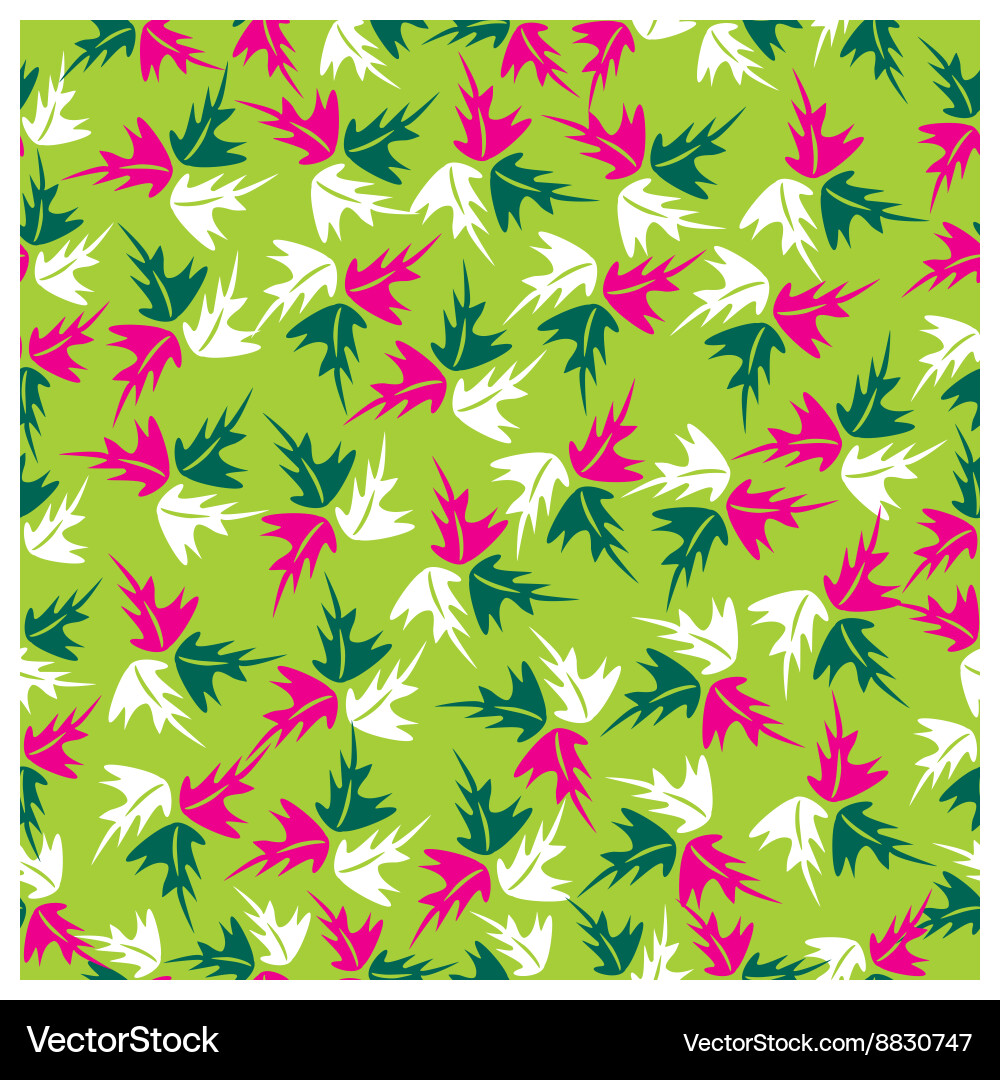 Leavesfruits and flowers seamless pattern Vector Image