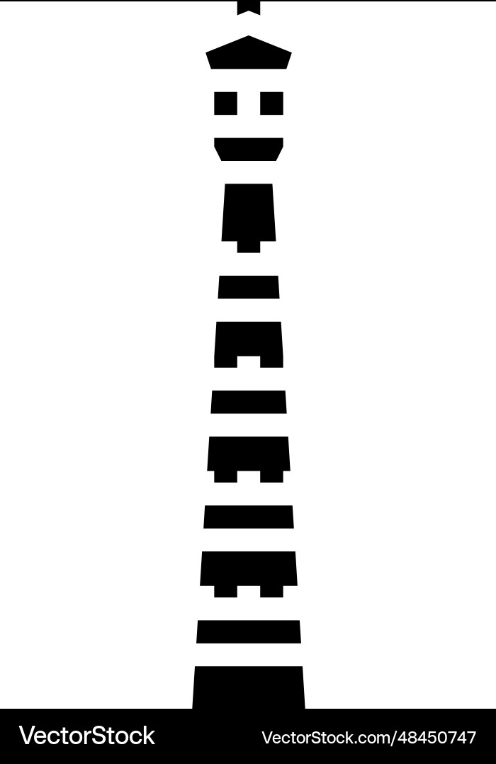 Minaret islam muslim glyph icon Royalty Free Vector Image