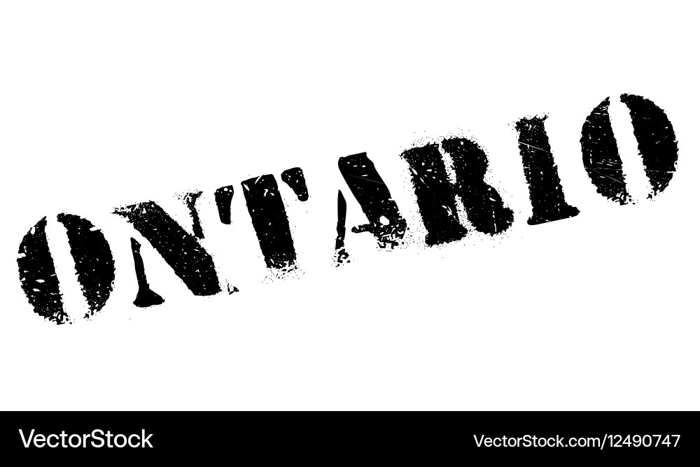 Ontario stamp rubber grunge Royalty Free Vector Image