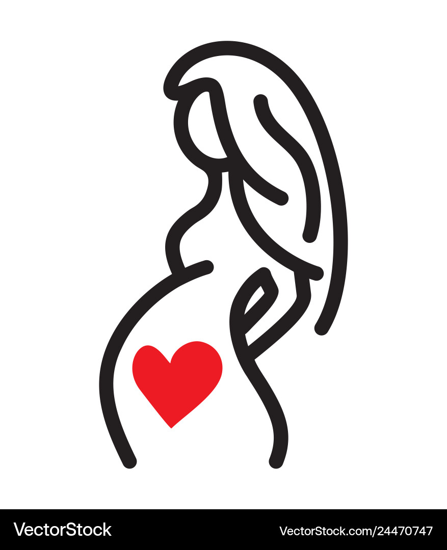 Pregnant woman Royalty Free Vector Image - VectorStock