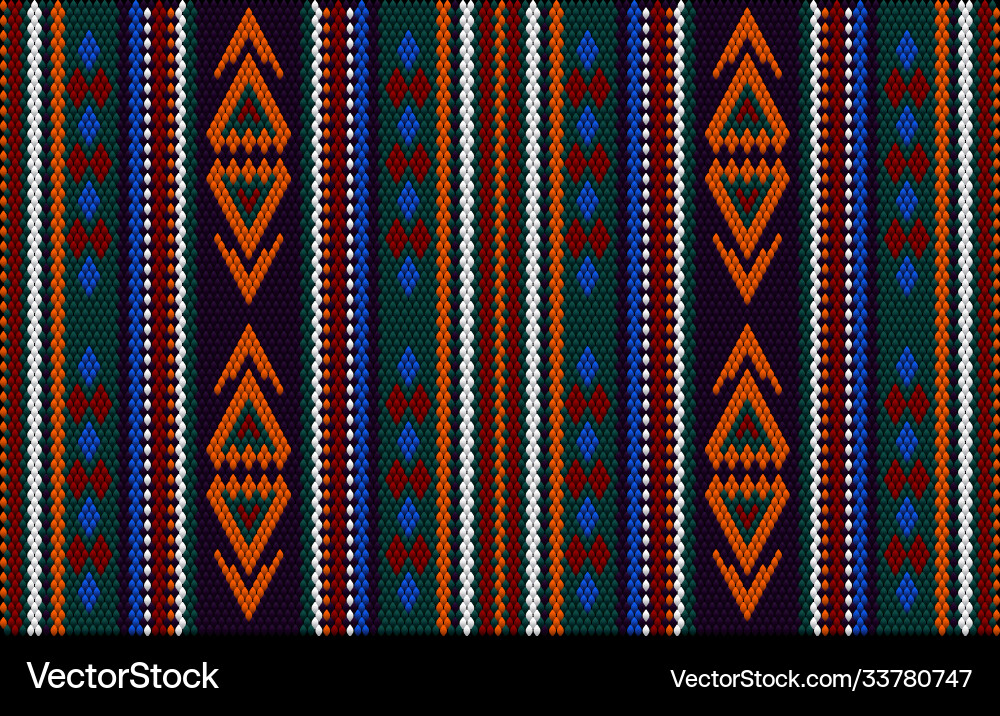 Traditional ethnic ornament for use on fabrics Vector Image