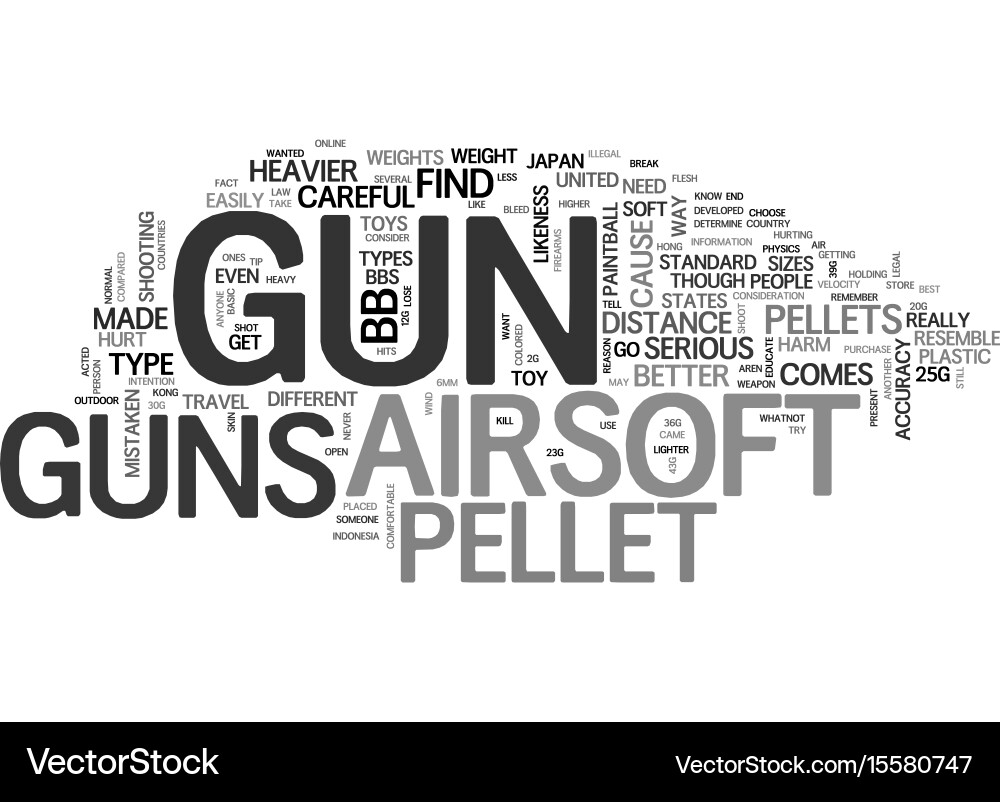 What you need to know about airsoft guns text Vector Image