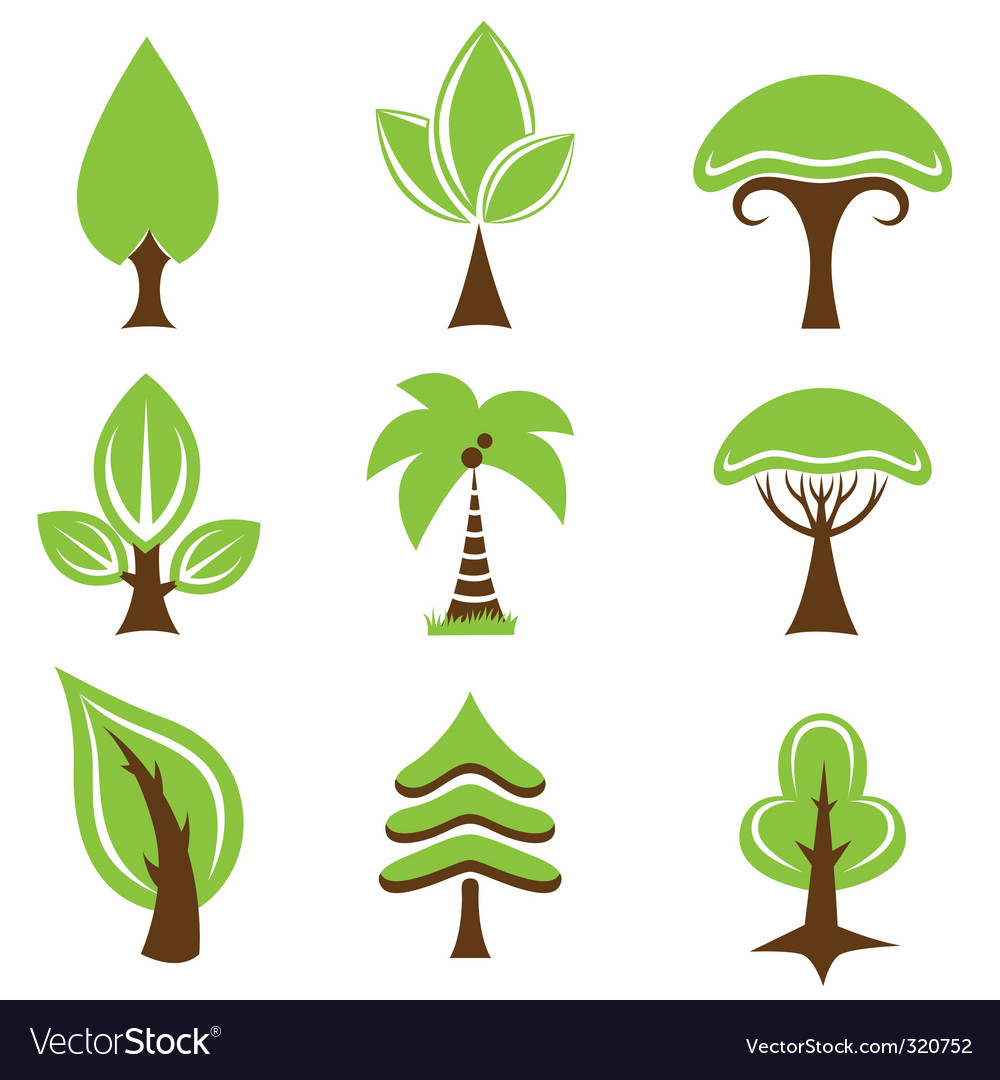 Abstract tree Royalty Free Vector Image - VectorStock