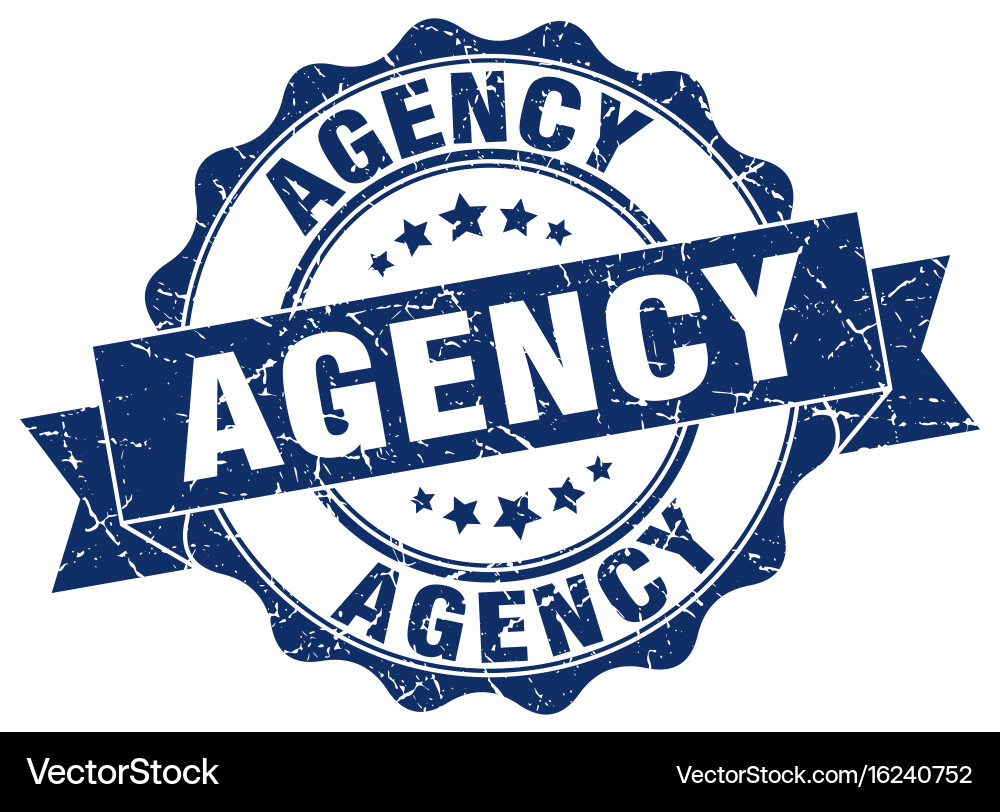Agency stamp sign seal Royalty Free Vector Image