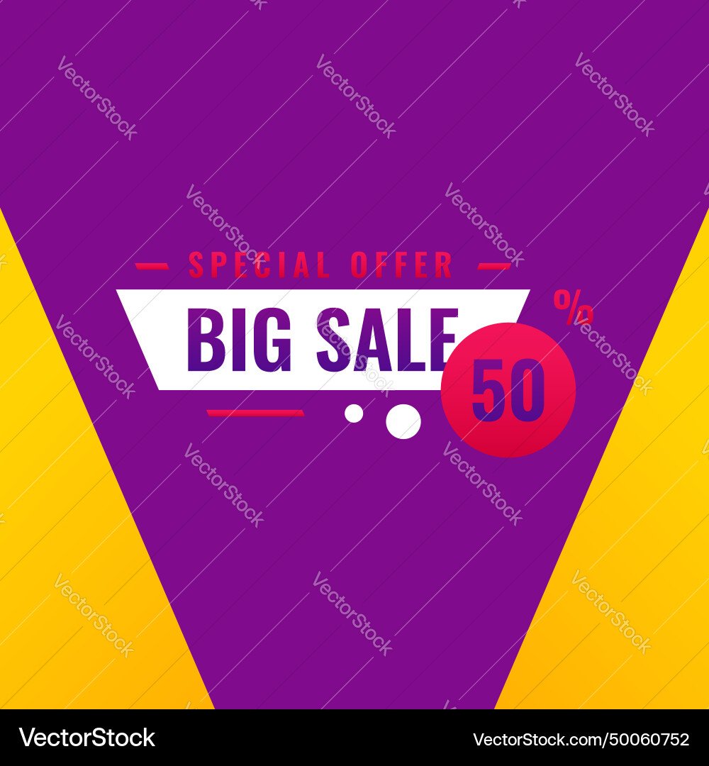 Discount banner ribbon design collection Vector Image
