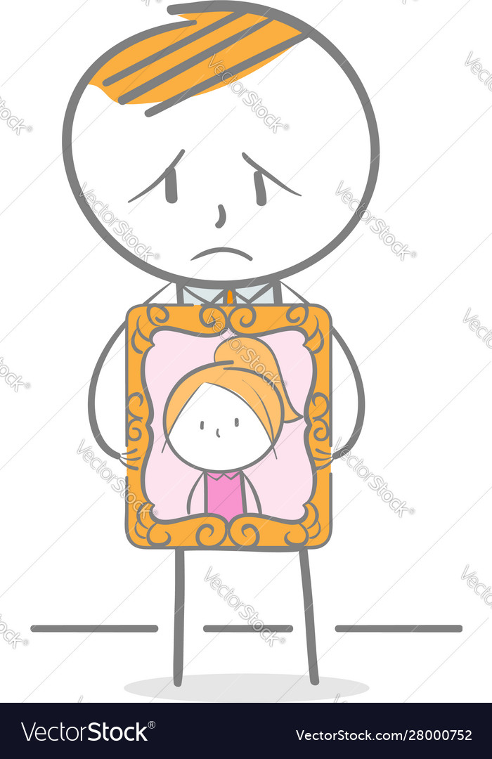 Grieving Royalty Free Vector Image - VectorStock